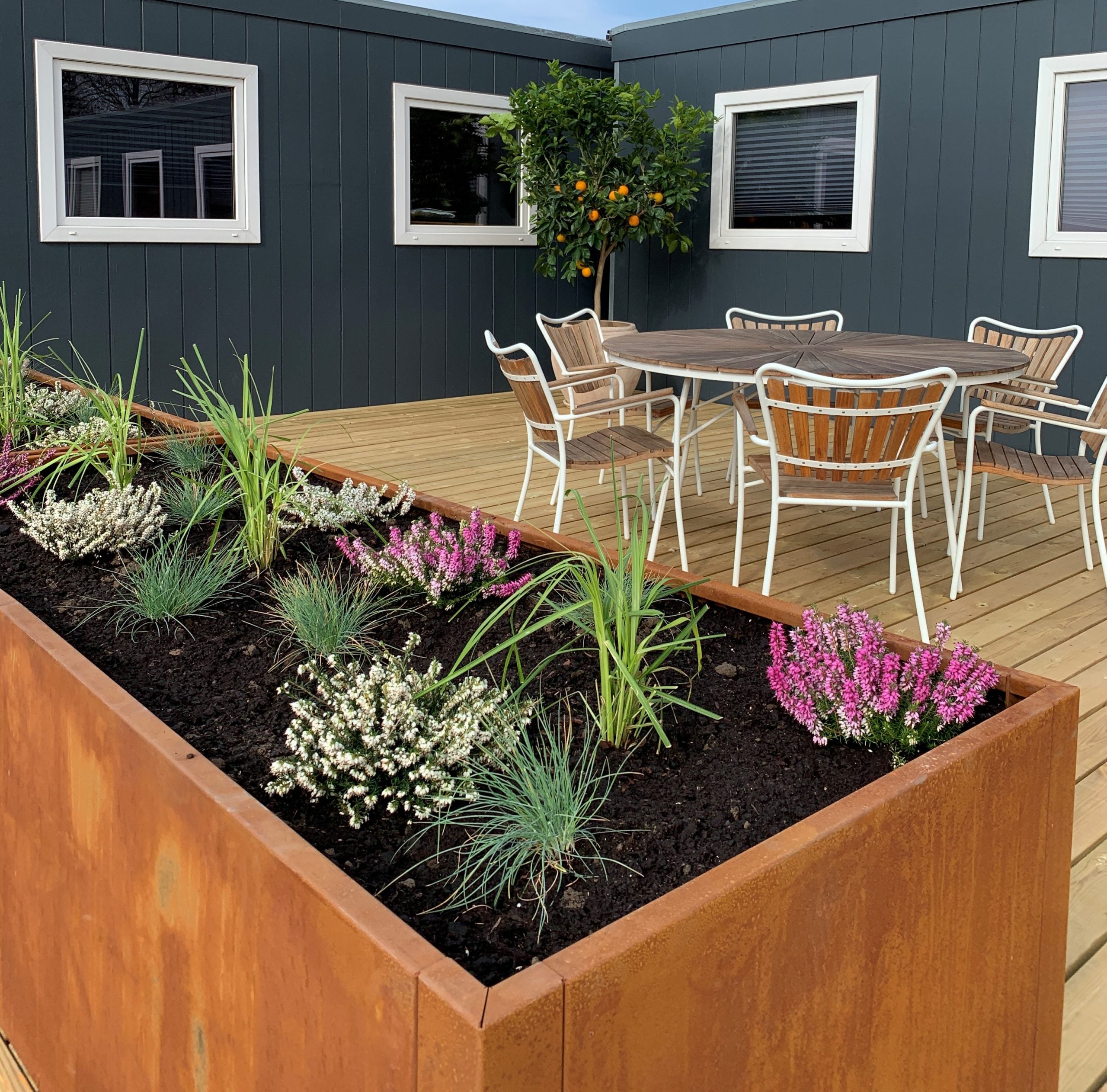 Højbede i corten stål – Thy Metal